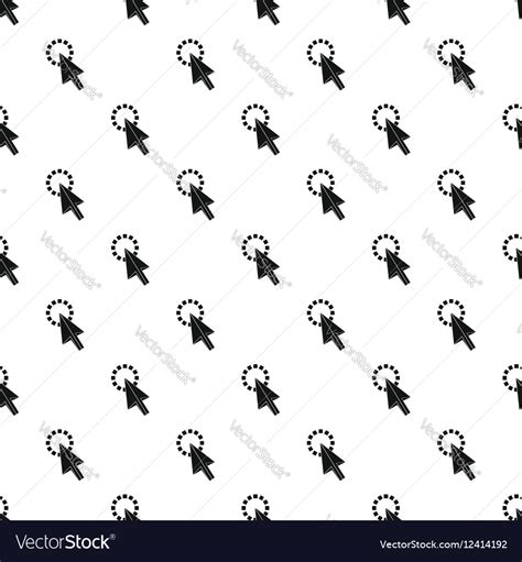 Cursor Is Pointing Pattern Simple Style Royalty Free Vector