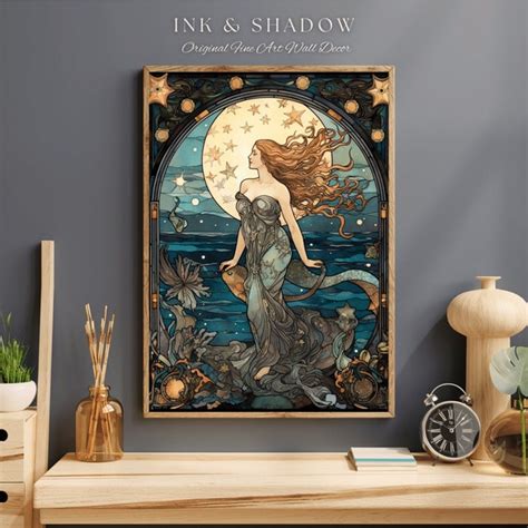 Art Deco Mermaid Etsy