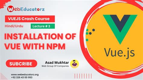 vue js 3 course in hindi urdu 3 install vuejs with npm asad