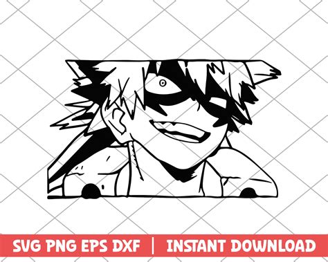 My Hero Academia Bakugo Anime Svg Svg Files For Cricut