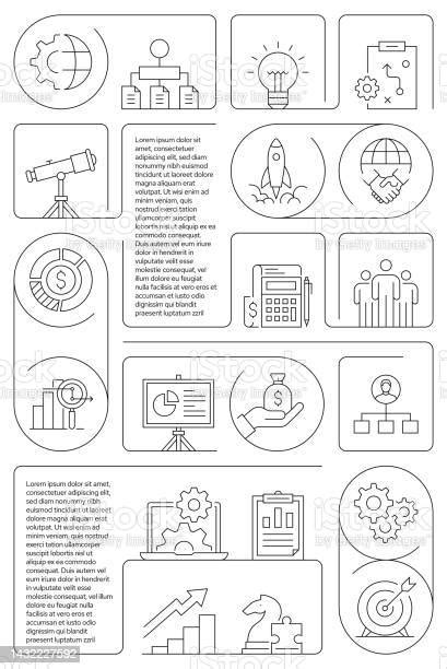 비즈니스 계획 관련 벡터 배너 디자인 컨셉 아이콘이 있는 모던 라인 스타일 0명에 대한 스톡 벡터 아트 및 기타 이미지 0명