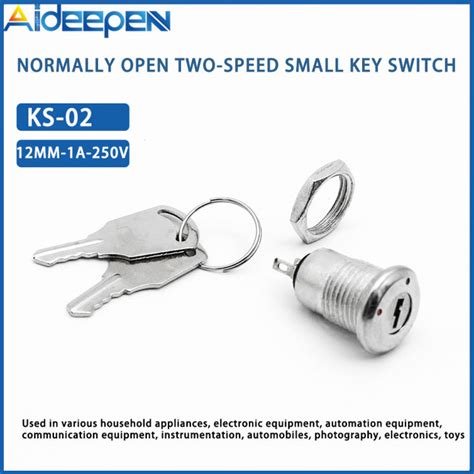 Ready StockOrginal Aideepen KS Normally Open Two Speed Small Key Switch Mm Opening A