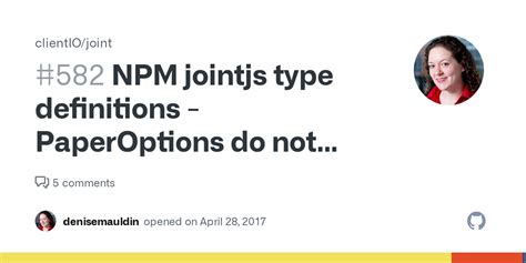Npm Jointjs Type Definitions Paperoptions Do Not Contain Model · Issue 582 · Clientiojoint