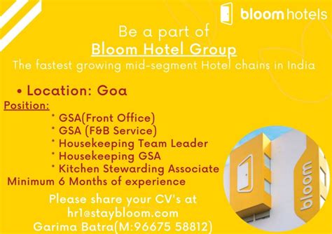 Garima Batra On Linkedin Hiring Opportunity Share Brand Hotel Hr