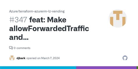 Feat Make Allowforwardedtraffic And Allowgatewaytransit Configurable