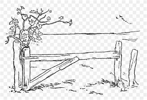 Drawing Line Art Black And White Fence Png 1600x1092px Drawing Area