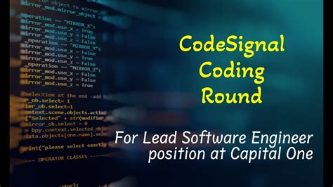 Codesignal Technical Assessment 📚 For Lead Software Engineer👷position
