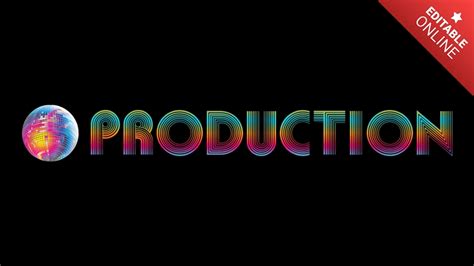 Production Disco Style Text Effect Generator