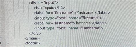 Solved Create 2 Input Fields And Two Corresponding Labels Chegg Com