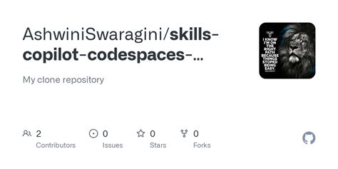 Github Ashwiniswaraginiskills Copilot Codespaces Vscode My Clone