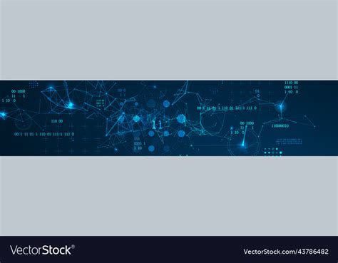 Technology Background With Plexus Effect Big Data Vector Image
