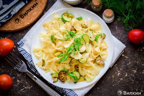 Макароны с кабачками - рецепт с фото пошагово