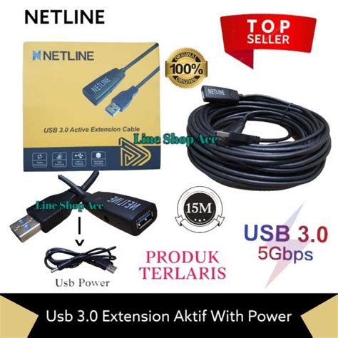 Jual Kabel Extension Active Meter Usb Netline Cable Extender Aktif M Di Seller Sweet