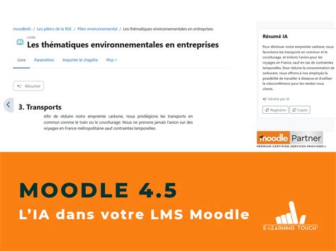 Course Ai La Révolution Pour La Création De Cours Dans Moodle E Learning Touch
