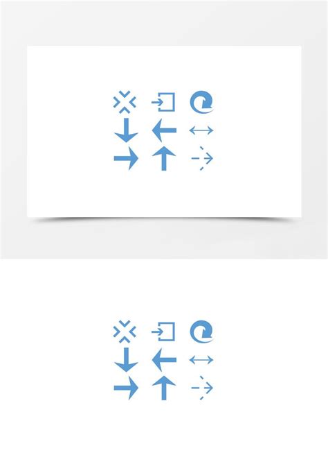 颜色大小可修改ppt箭头素材（二）