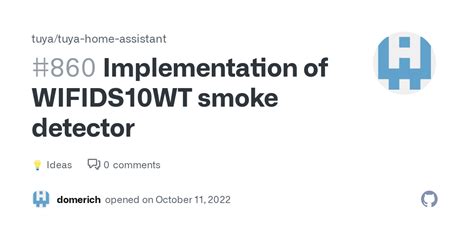 Implementation Of Wifids10wt Smoke Detector · Tuya Tuya Home Assistant