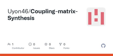 Github Uyon46coupling Matrix Synthesis