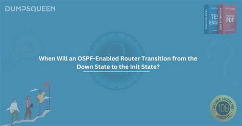 When Will An Ospf Enabled Router Transition From The Down State To The Init State