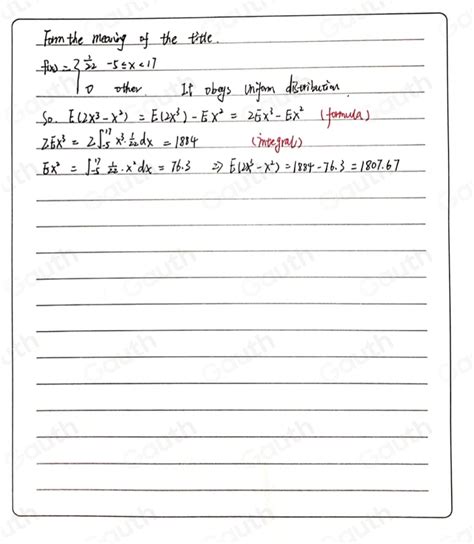 Solved Let X Be Continuous Random Variable With Probability Density