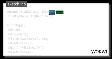 LIQUIDCRYSTAL I2C Wokwi ESP32 STM32 Arduino Simulator