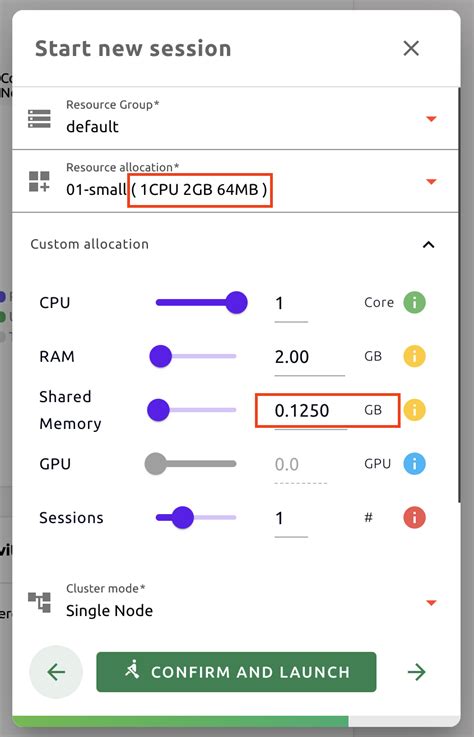session resource allocation doesn t match · issue 1199 · lablup