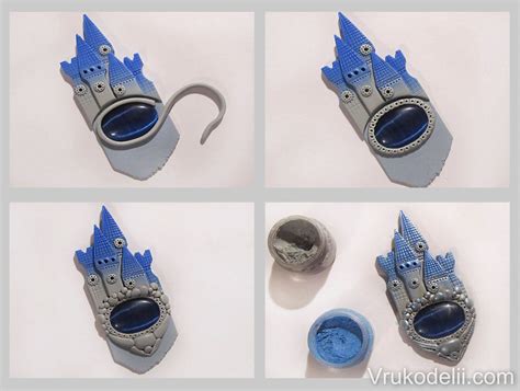 Кулон "Замок у озера" / Лепка, Украшения / В рукоделии