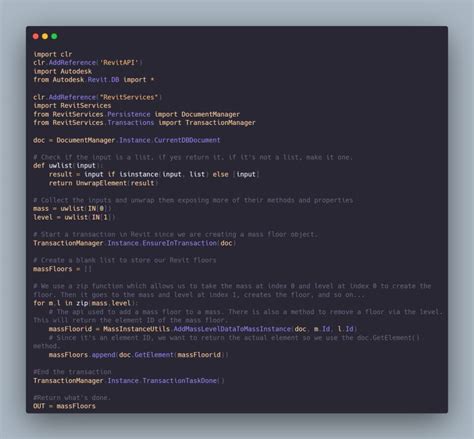How To Call Mass Floors In Dynamo Patrick Podeyn Posted On The Topic Linkedin