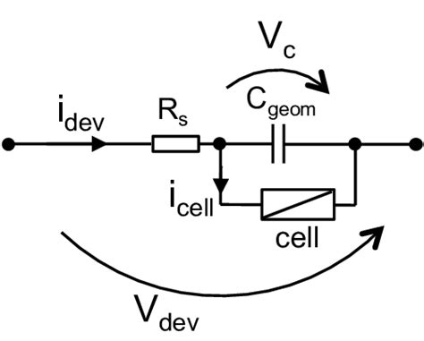 Electrical Circuit Used To Correct The Cell Current For The RC Download Scientific Diagram