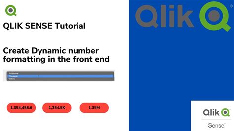 Qliksense Create Dynamic Number Formatting In The Front End 🔄 Qlik