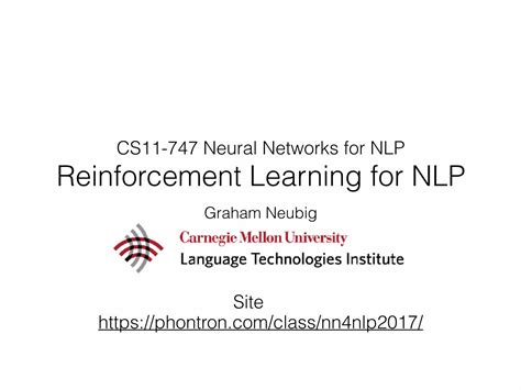 pdf cs11 747 neural networks for nlp reinforcement learning