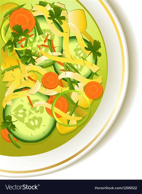 Cucumber Soup Royalty Free Vector Image Vectorstock