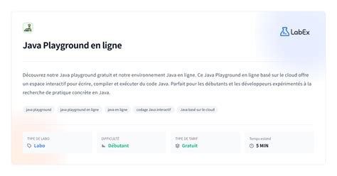 java playground en ligne labex