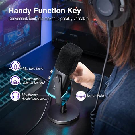 FIFINE AmpliGame AM8 RGB Microphone | Fifine BD Official