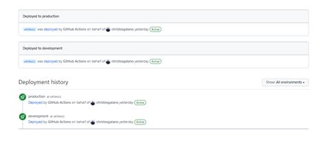 github actions environments christos galanopoulos