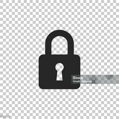 잠금 아이콘 투명 한 배경에 고립입니다 평면 디자인입니다 벡터 일러스트 레이 션 0명에 대한 스톡 벡터 아트 및 기타 이미지 0명 가까운 개념 Istock