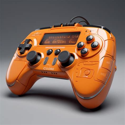 Premium Photo Gamepad Game Controller Photo In The Style Of Light Orange