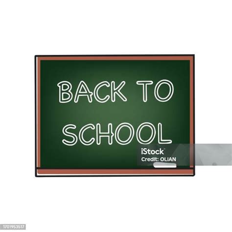 학교 칠판 배경에 Back To School 글자 학교 손으로 쓴 텍스트로 돌아갑니다 교육 벡터 손 글자입니다 학교를 위한 디자인 요소 벡터 그림 공부에 대한 스톡 벡터