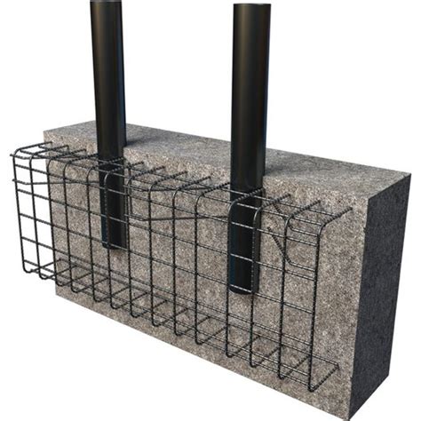 Security Bollard Footing M50 High Security Fixed Bollards Of European