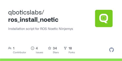 Github Qboticslabsrosinstallnoetic Installation Script For Ros