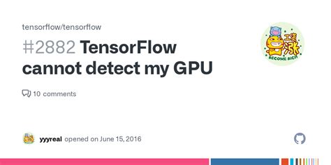 Tensorflow Cannot Detect My Gpu · Issue 2882 · Tensorflowtensorflow