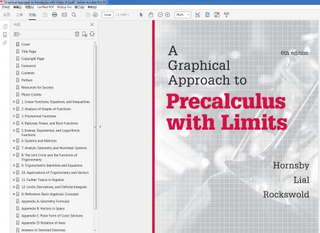 Original PDF Graphical Approach To Precalculus With Limits Th Edition Get Cheap Free