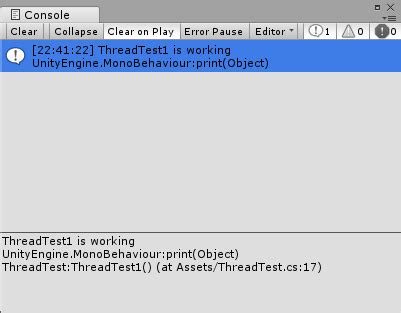 在Unity中使用多线程 Inkice 博客园