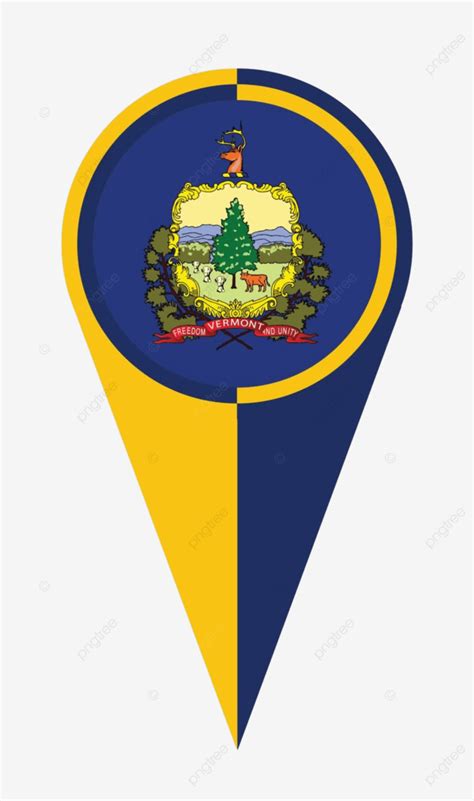Vermont Map Pointer Location Flag Bubble Cartoon State Vector Bubble Cartoon State Png And