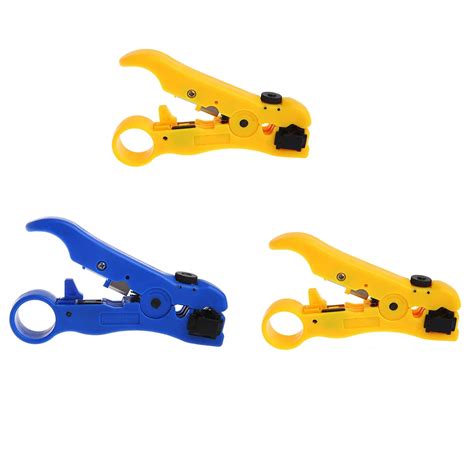 플랫 또는 라운드 Utpstp Rg596711 와이어 동축 스트리핑 도구 용 범용 커터 스트리퍼 와이어 케이블 Aliexpress