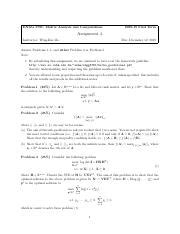 Hw Corrected Pdf ENGG Matrix Analysis And Computations First Term Assignment