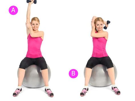 Упражнения с гантелями для женщин в домашних условиях Упражнения на трицепс Упражнения Бицепс