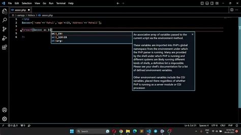 What Is Associative Array In Php Youtube