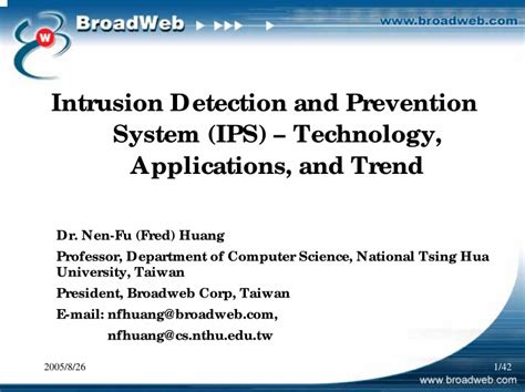 Ppt Intrusion Detection And Prevention System Ips Technology