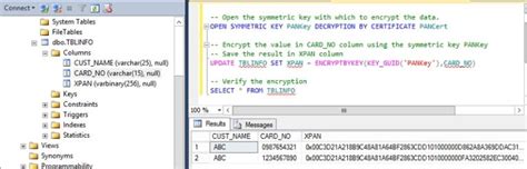 Column Level Encryption In Microsoft Sql Server Euriun Technologies