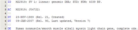 Working With Embl Files